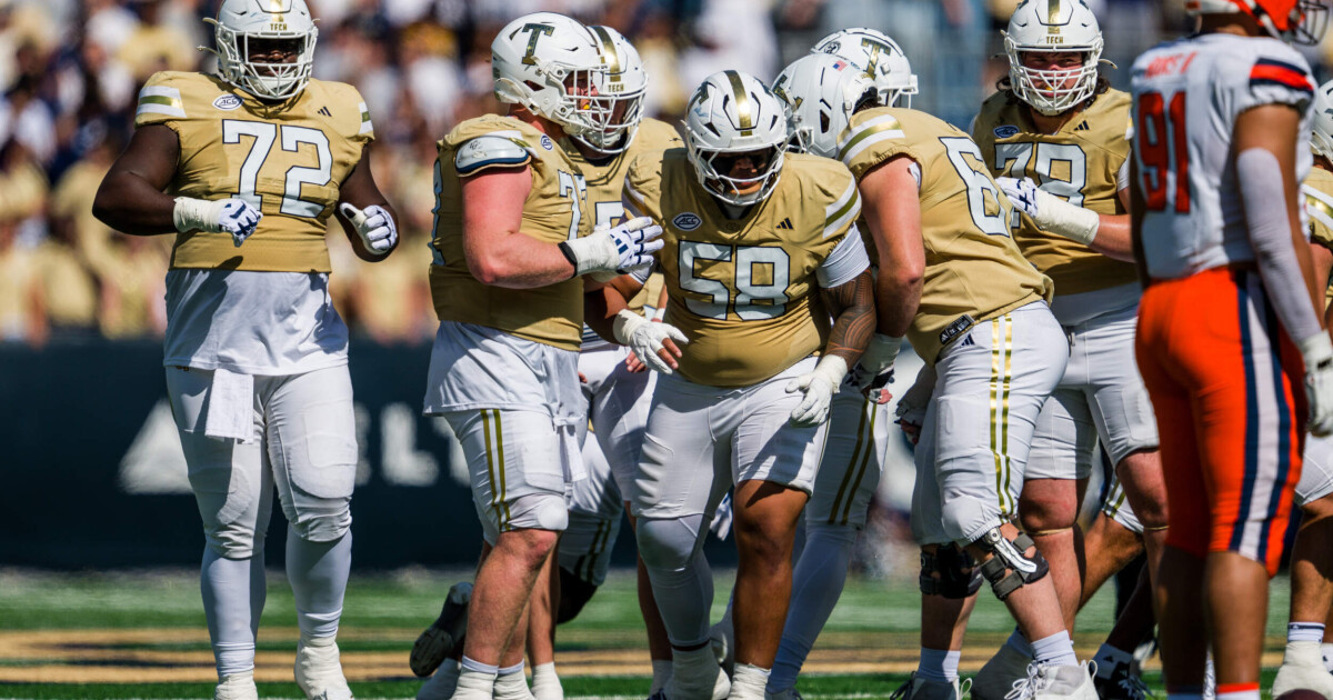 Georgia Tech O-Line Honored as Joe Moore Award Semifinalist – Football ...