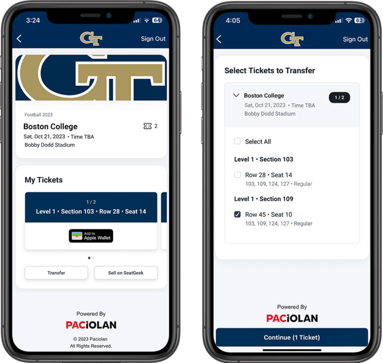 Georgia Tech | Mobile Tickets — Georgia Tech Yellow Jackets