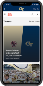 Georgia Tech | Mobile Tickets — Georgia Tech Yellow Jackets
