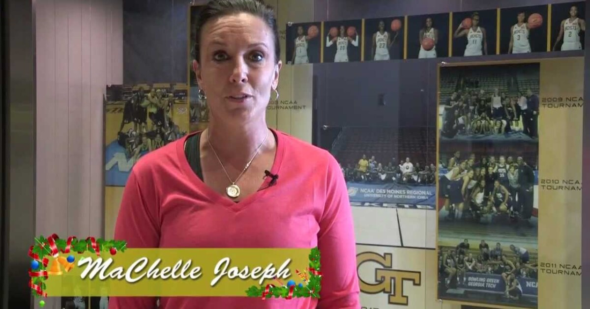 Coach MaChelle Joseph Holiday Greeting – Georgia Tech Yellow Jackets