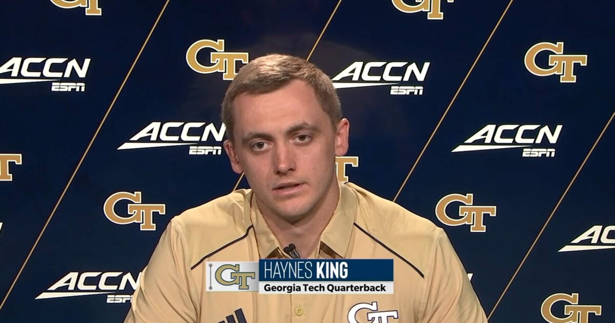 VIDEO: Haynes King on All ACC – Football — Georgia Tech Yellow Jackets