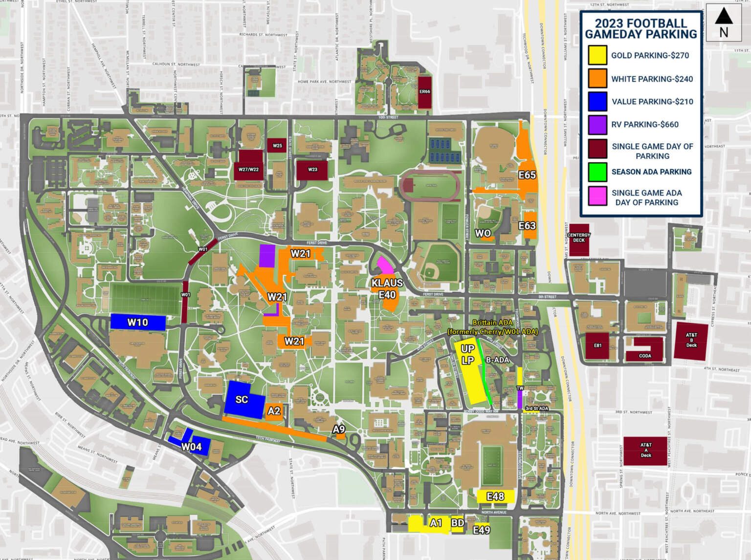 Georgia Tech Yellow Jackets | Official Athletic Site | Football Parking ...