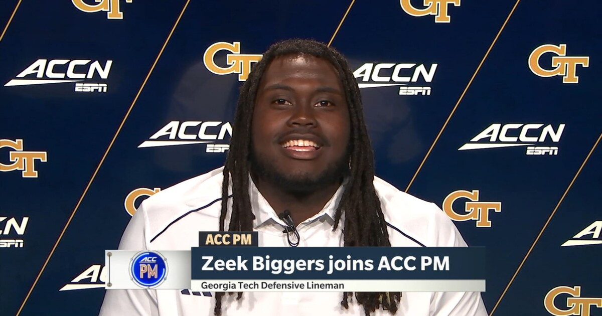 VIDEO: Zeek Biggers on ACC PM – Football — Georgia Tech Yellow Jackets