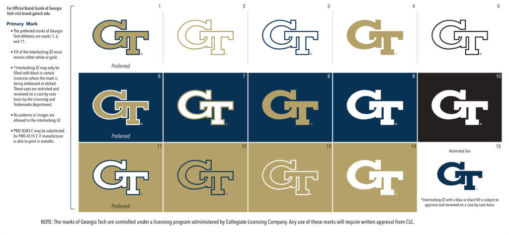 Georgia Tech Yellow Jackets | Official Athletic Site | Brand Guidelines ...