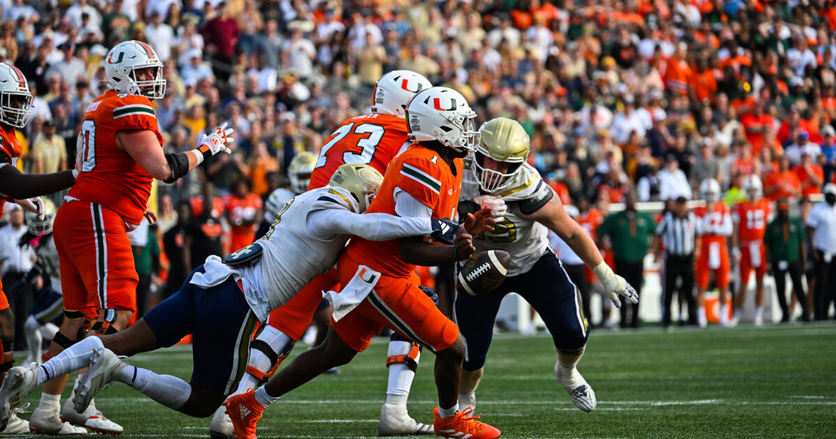 Tech Drops No. 4 Miami (Fla.), 28-23 – Football — Georgia Tech Yellow ...