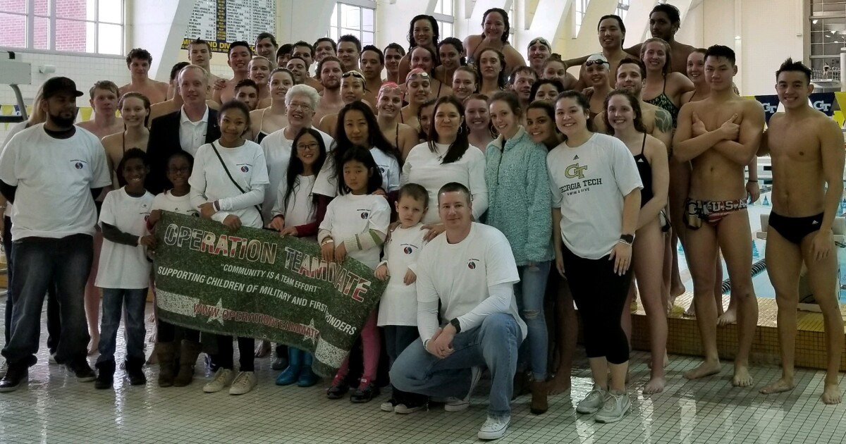 Swim-Dive Hosts Operation Teammate, Military Families – Swimming ...