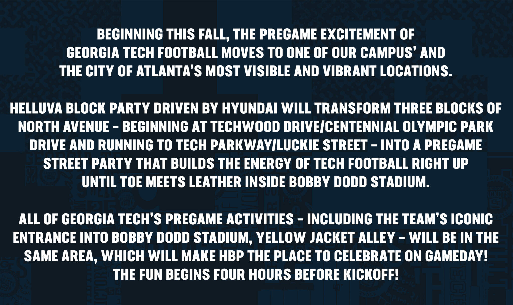 Helluva Block Party – Georgia Tech Yellow Jackets