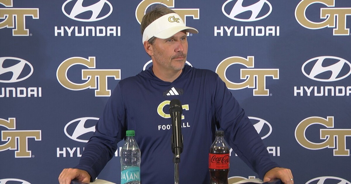 VIDEO: GT Football Open Week Media Availability – Football — Georgia ...
