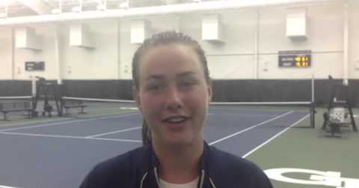 Elizabeth Kilborn – Virginia Tech post match – Georgia Tech Yellow Jackets