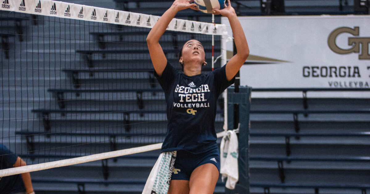 Gallery: Volleyball Practice 1 – Georgia Tech Yellow Jackets
