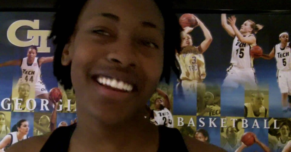 Chelsea Regins after the FGCU Game – Georgia Tech Yellow Jackets